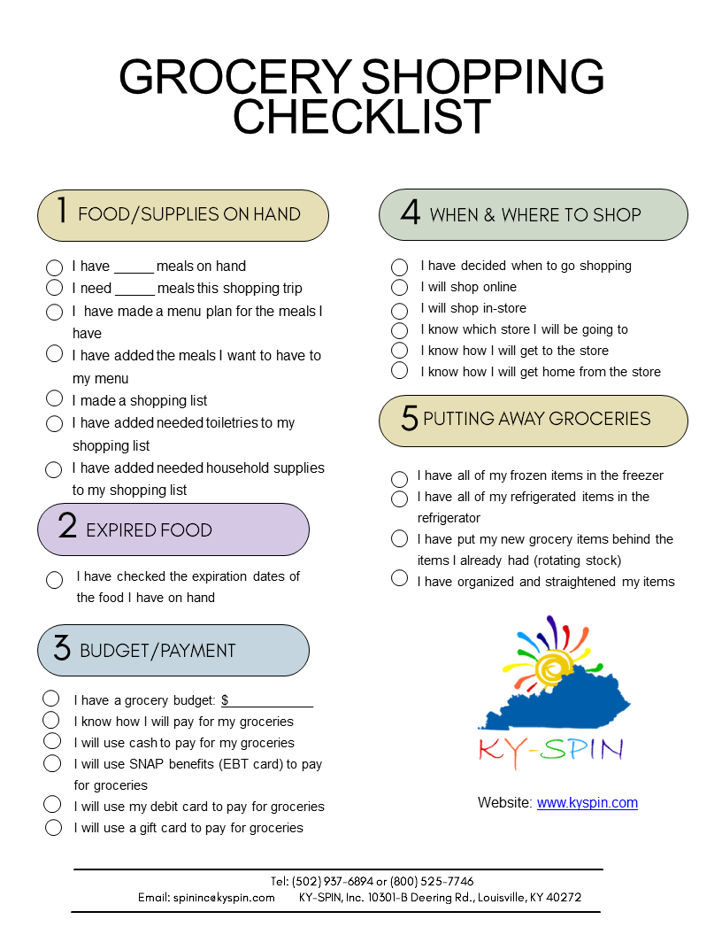 Grocery Shopping - KY-SPIN